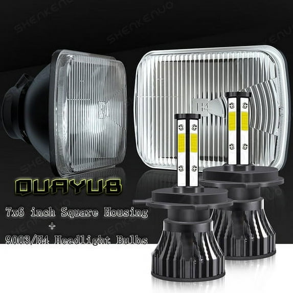 Pair 7x6" 5x7 LED Headlight For Chevy Express Cargo Van 1500 2500 3500 ...