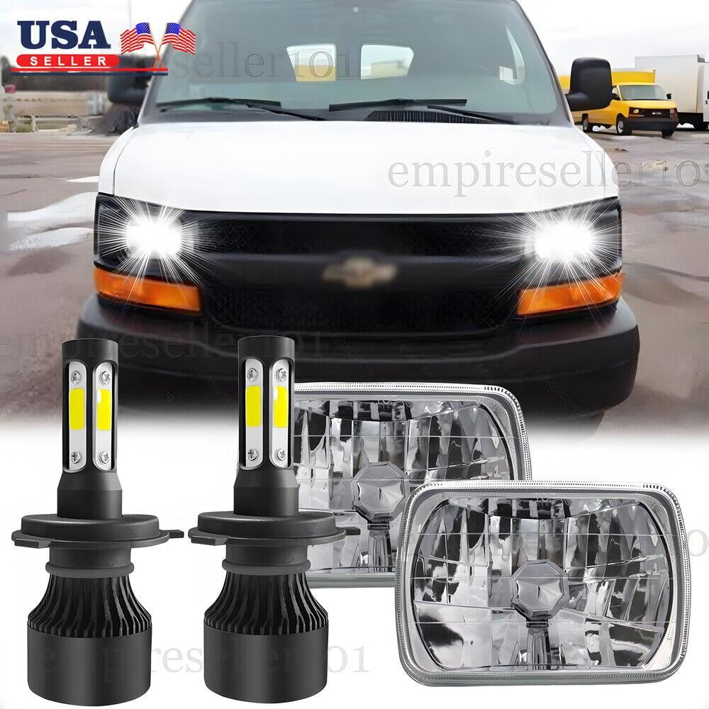 Pair 7x6inch Led Headlights For Chevy Express 1500 2500 3500 Astro ...