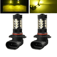Pair 9005 9145 9140 H10 LED Fog Light 3000K Golden Yellow 8000LM High ...