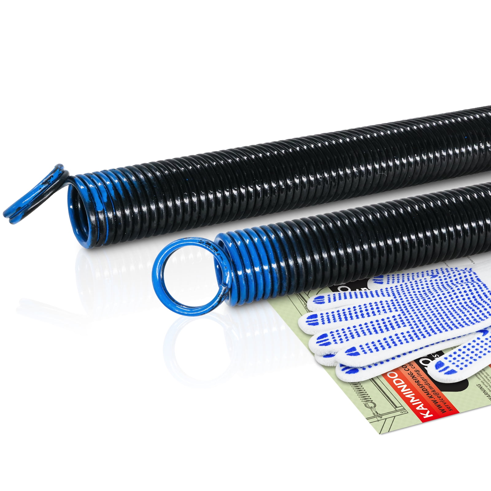 Pair of 90lb. Heavy Duty Garage Door Extension Springs Stretch Springs ...