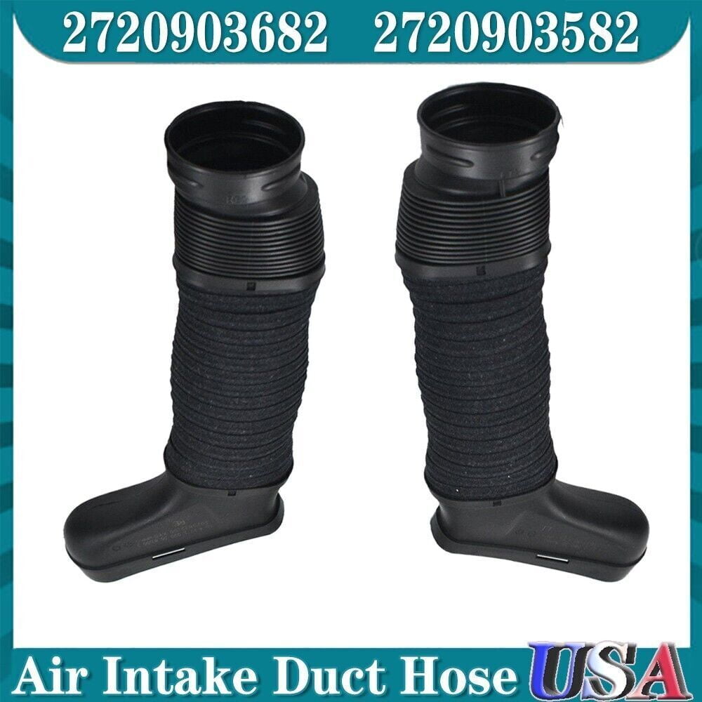 Pair Air Intake Duct Hose For 2008-2012 Mercedes-Benz C300 C350 E350 ...