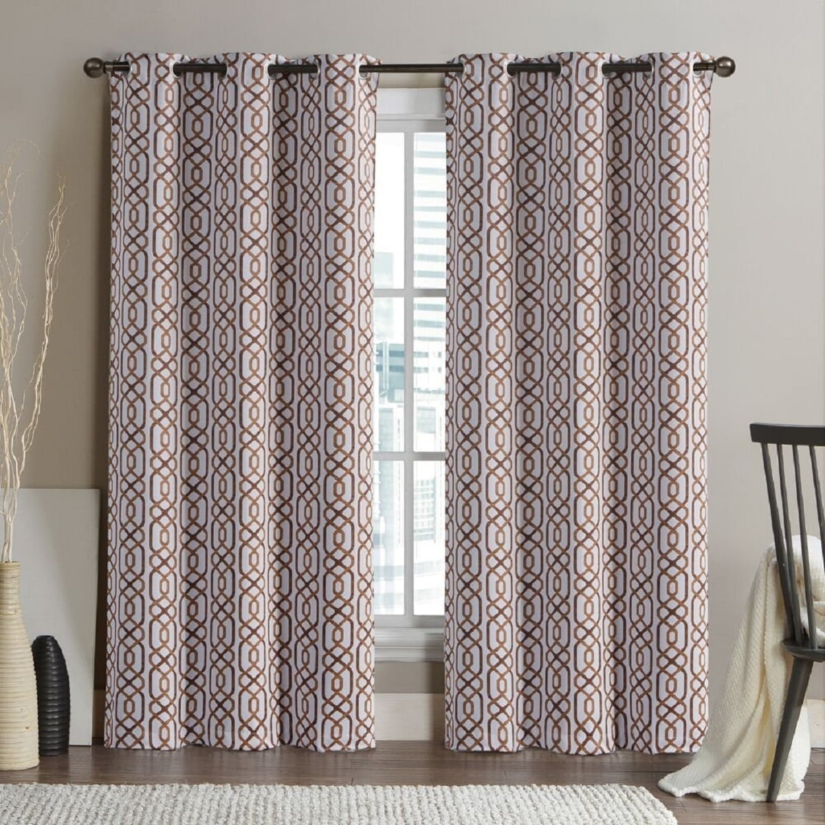 Pair Alexander Blackout Weave Window Curtain Panels ( Set of 2 ...