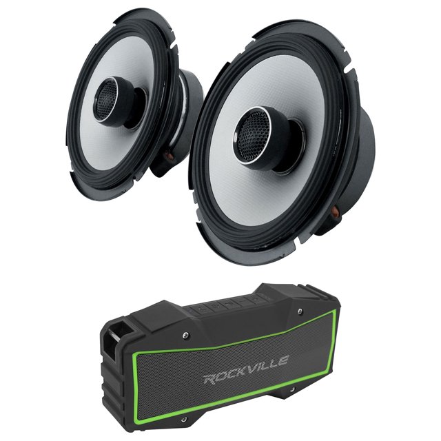 Alpine 80 Watt Car Audio Bluetooth Speaker RMS 6.5" - Walmart.com