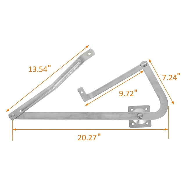 Pair Attic Ladder Spreader Hinge Arms For MFG Werner Series 55-2 2010 ...