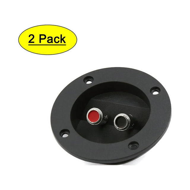 Pair Audio Speaker Spring Binding Post Double Terminal Box Connector ...