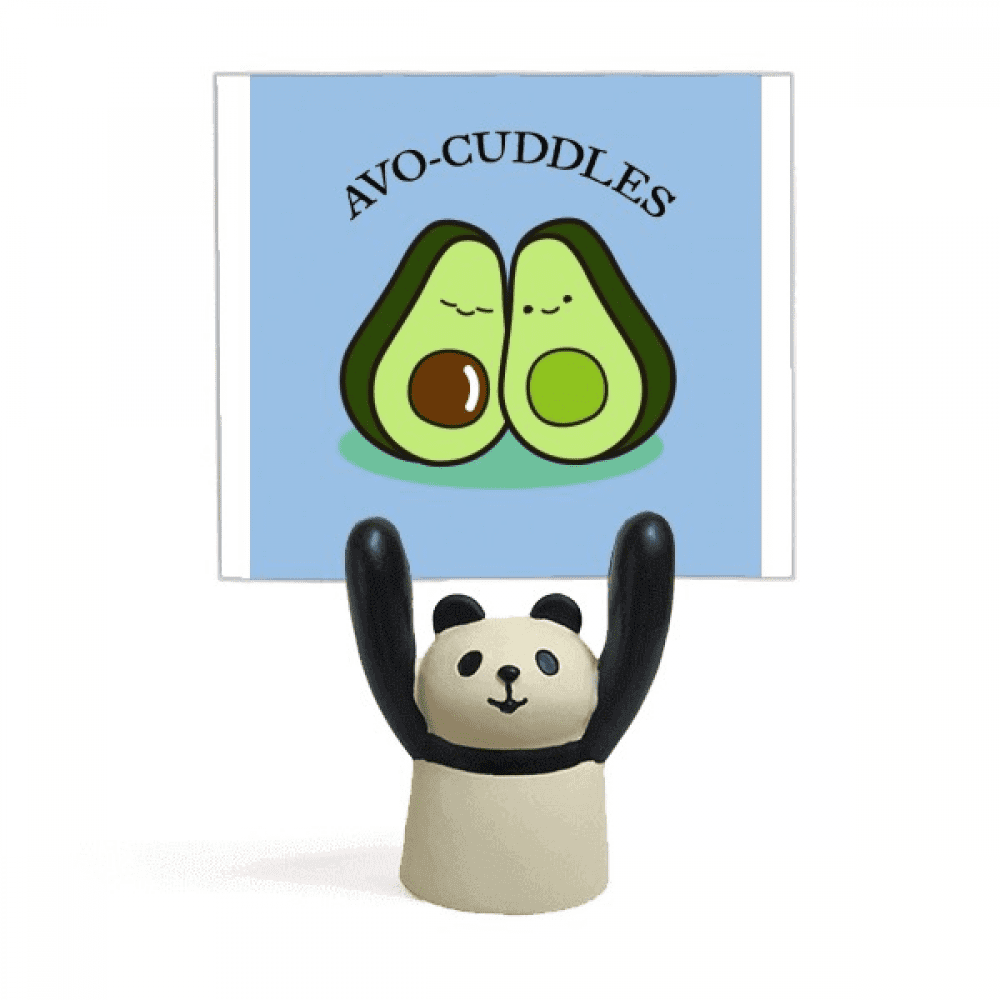 Pair Avocado Fruit Cores Art Deco Fashion Memo Holder Cartoon Animal ...