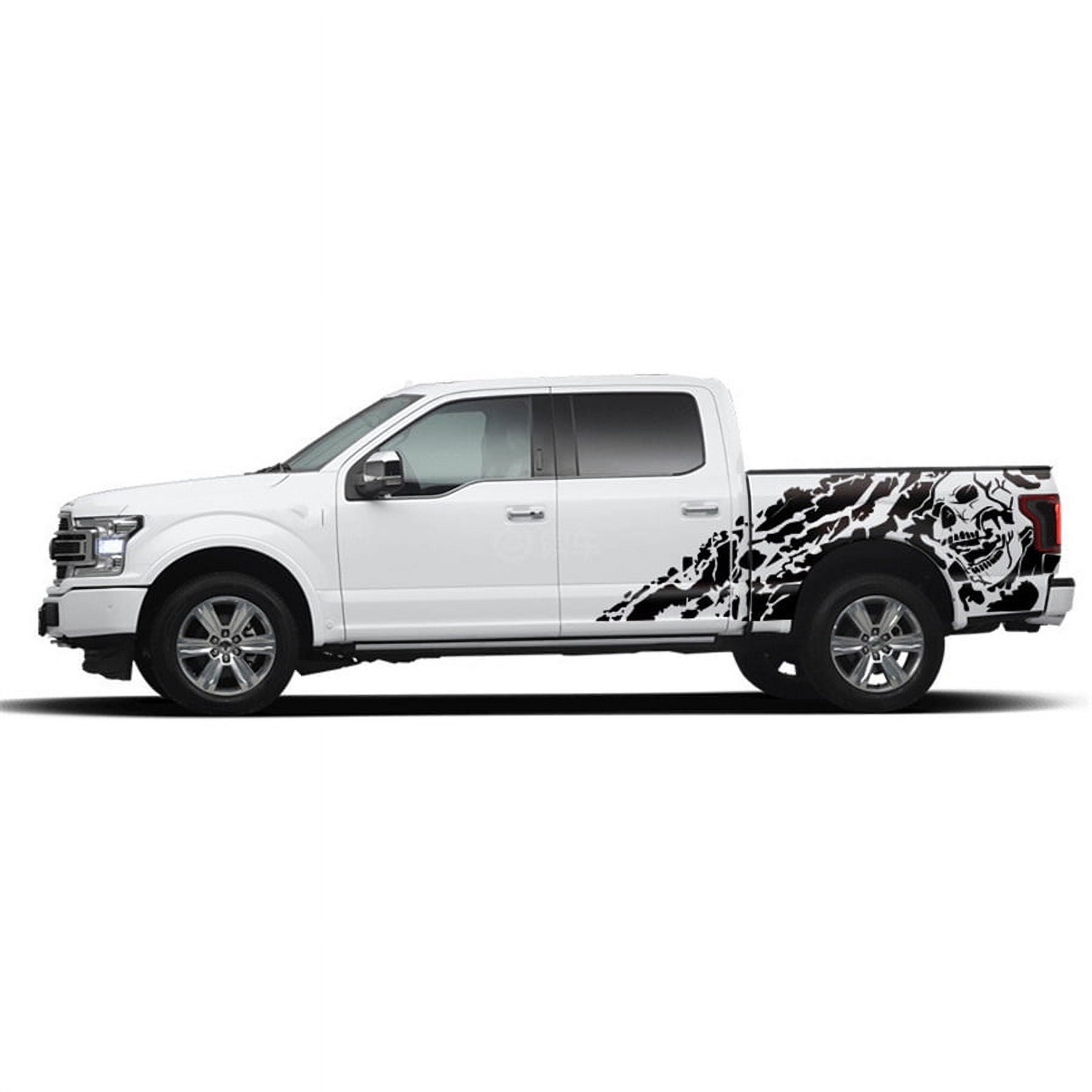 Pair Black Body Side Sticker Skull Graphics Decal For Truck 4X4 Off ...