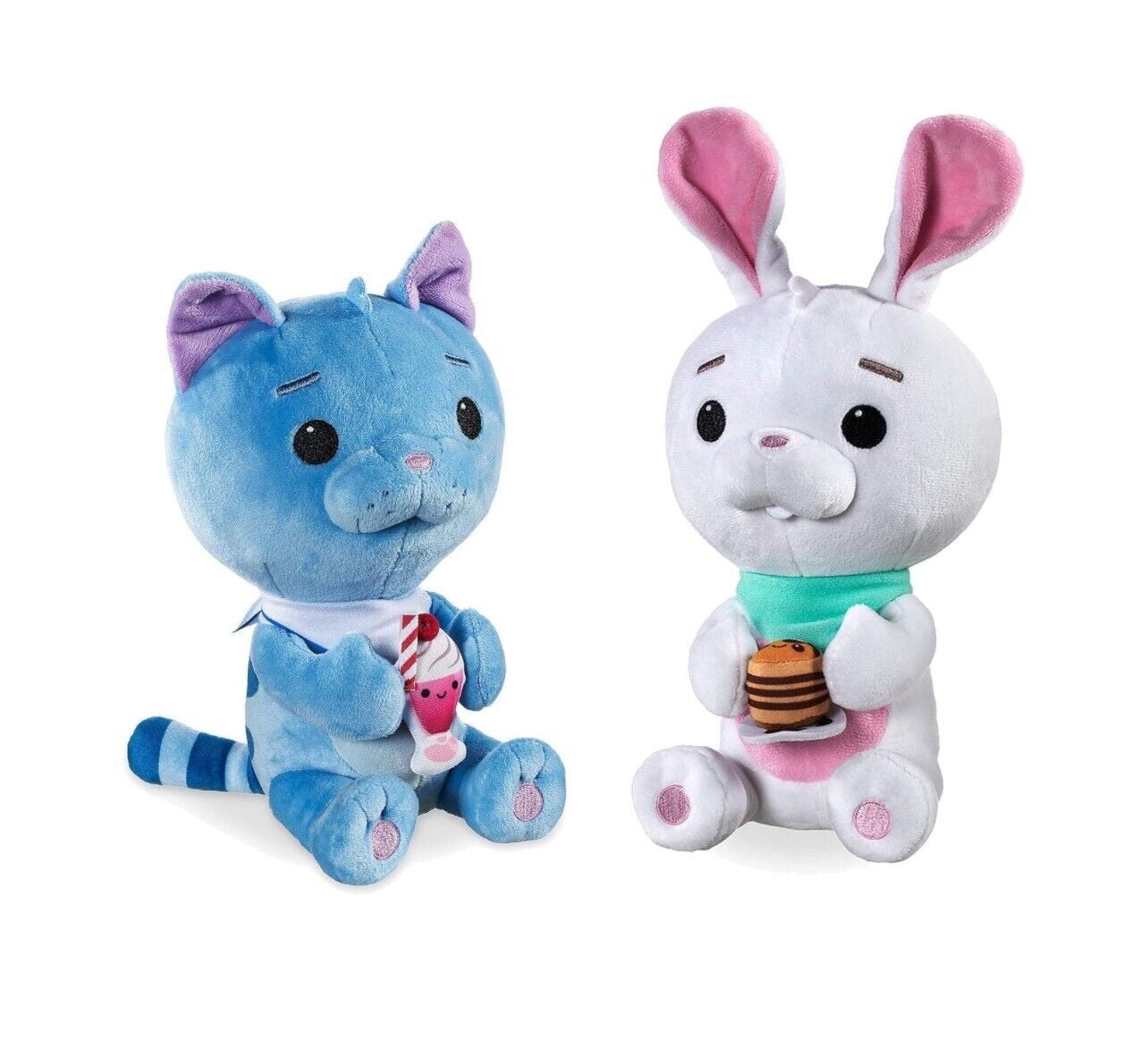 Pair Blue & White Bunny Funbun & Puddles Disney Wreck-It Ralph 2 Breaks ...