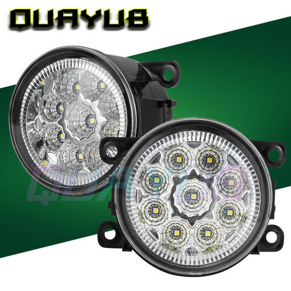 Pair Bumper 9LED Fog Light Lamp 6000K for Honda Civic 2016 17-2021 ...