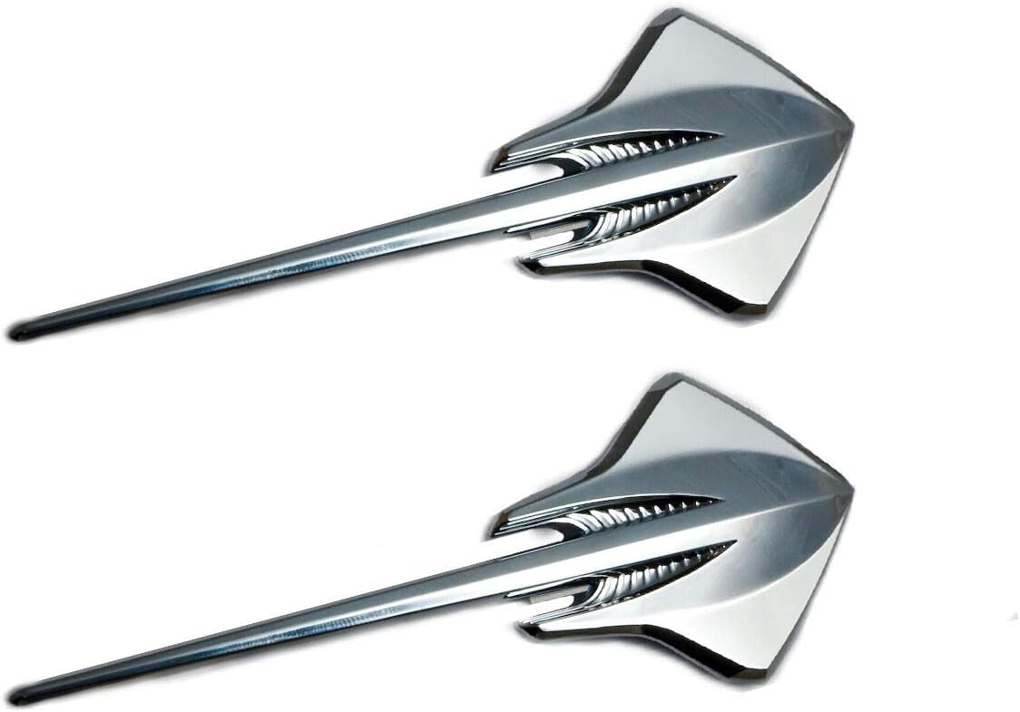 Pair C2 C3 & 2014-2019 C7 Corvette Stingray Sting Ray Fender Emblems 3D ...