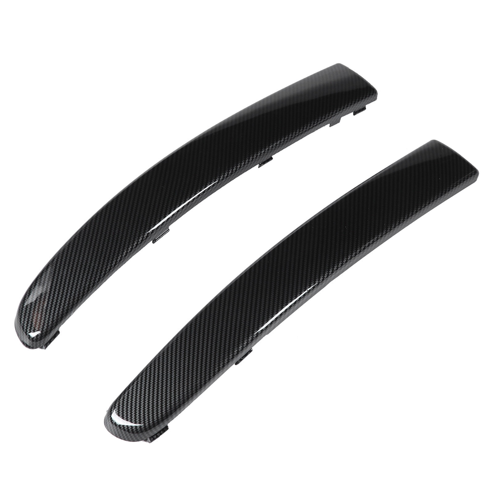 Pair Car Front Bumper Moulding Trim Carbon Fiber Style Modification ...
