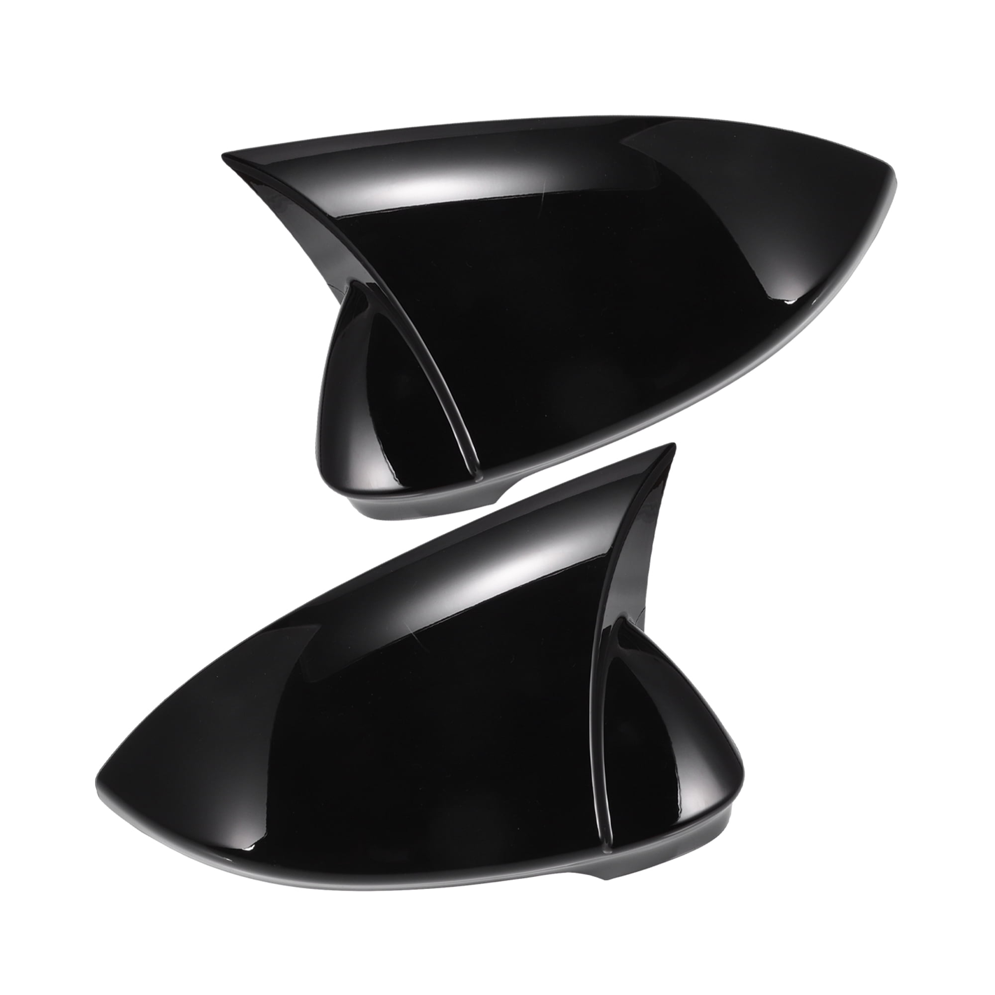 Pair Car Rear View Driver Passenger Side Mirror Cover Overlay Gloss ...