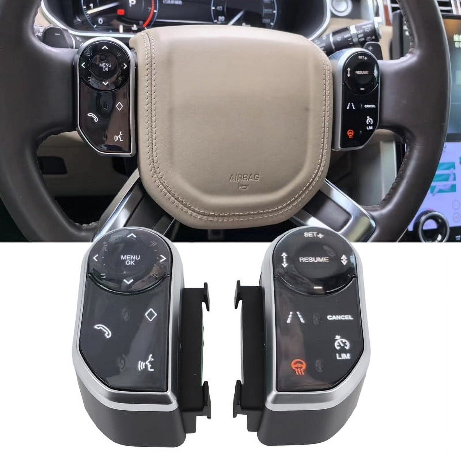 Pair of Car Steering Wheel Buttons Key Control Switch, Tuning Steering ...