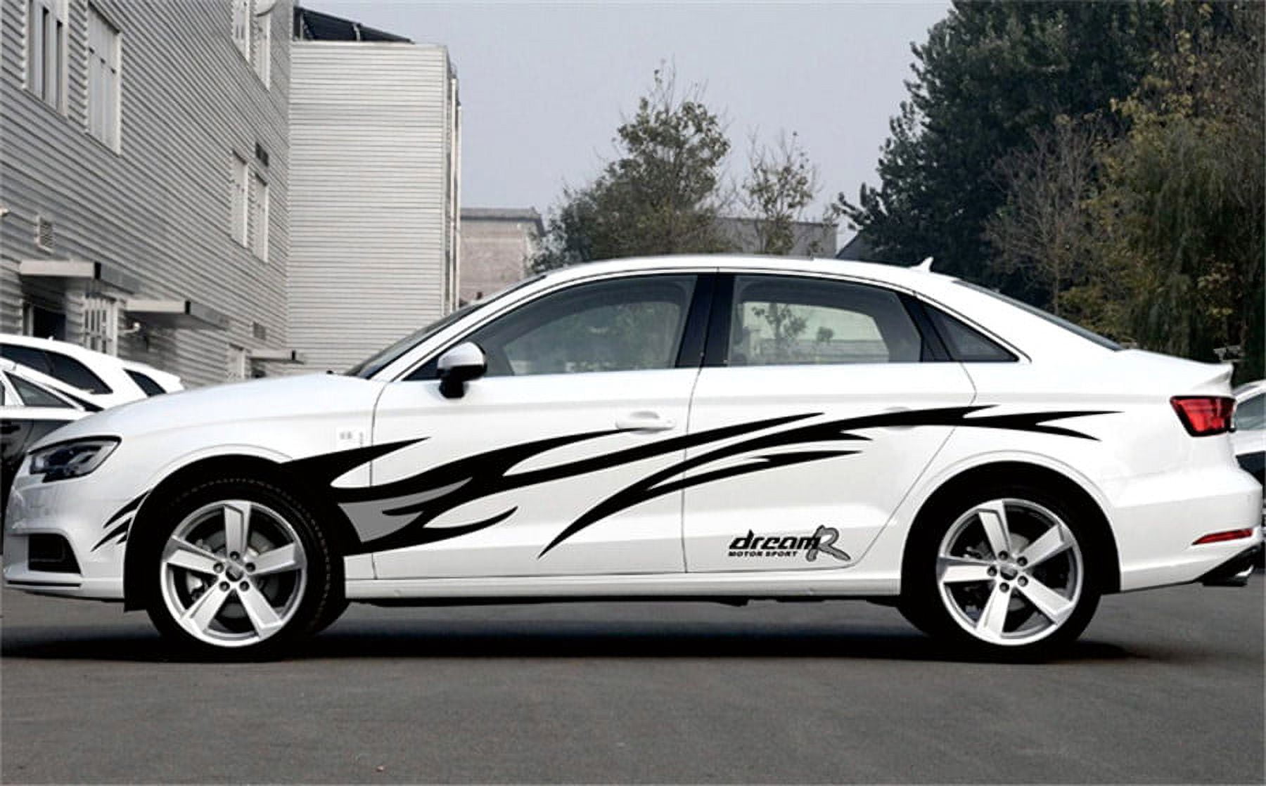 Pair Car Sticker Car Body Side Door Auto Vinyl Sticker Racing ...