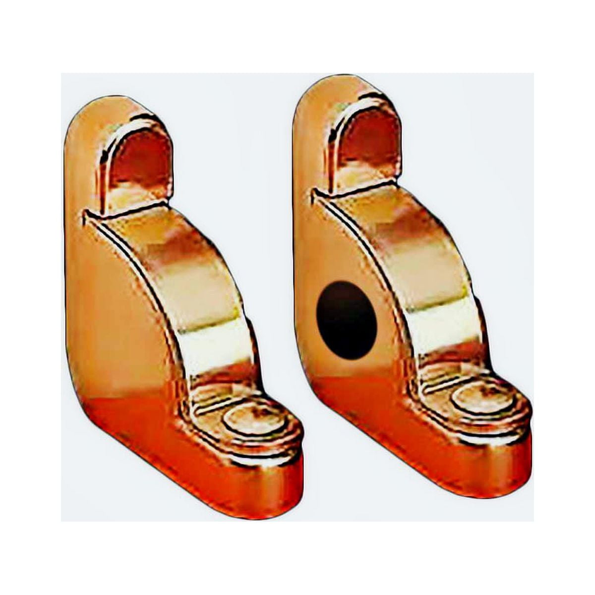 Pair Carpet Rod Brackets Solid Brass Stair Holder 0.80"x1.25"x1.63 ...