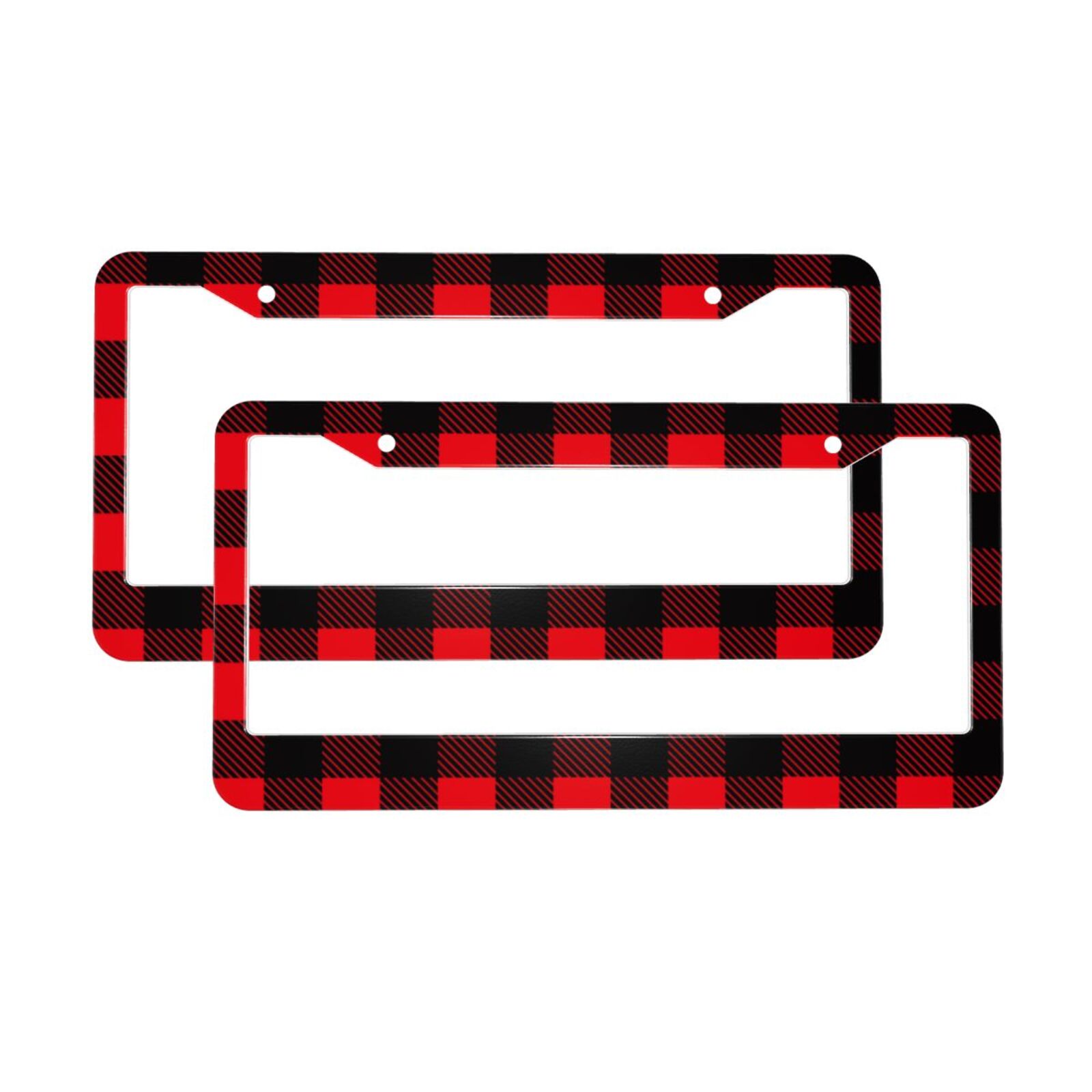 A Pair Of Circular License Plate Frames 12.3×6.3in Easy To Install With ...