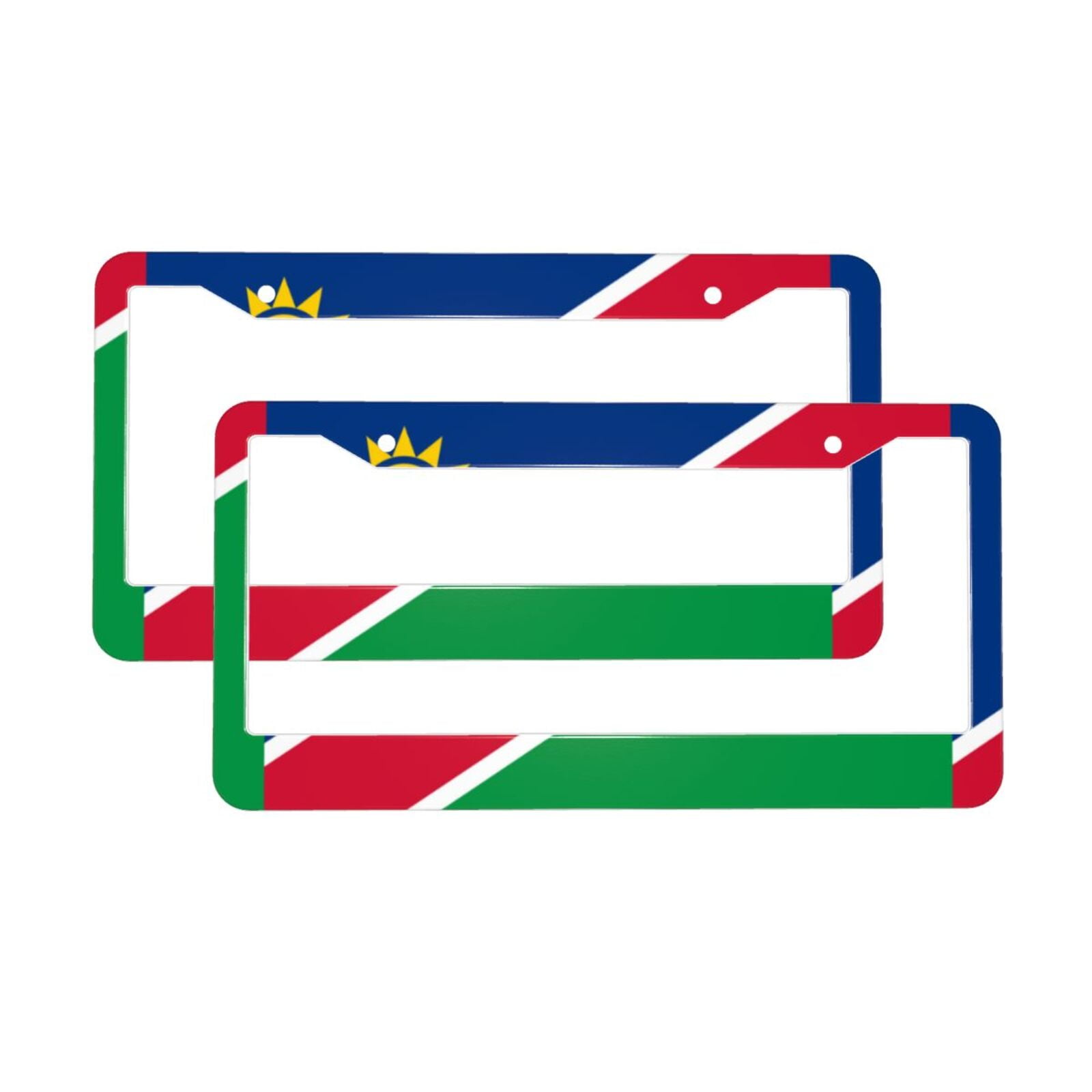 A Pair Of Circular License Plate Frames 12.3×6.3in Easy To Install With ...