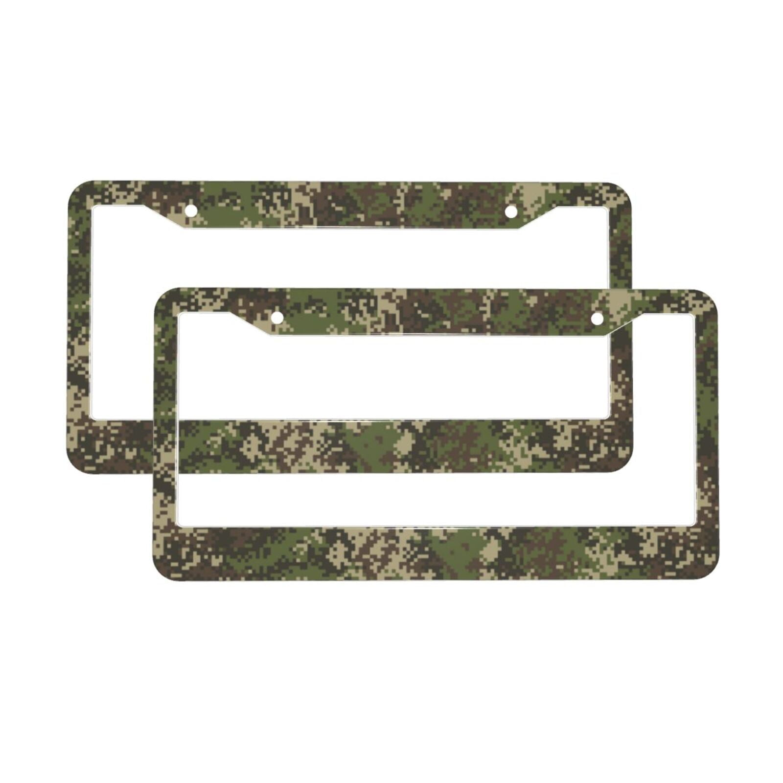 A Pair Of Circular License Plate Frames 12.3×6.3in Easy To Install With ...