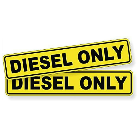 Diesel Fuel Only Stickers and Decals for Trucks and Equipment