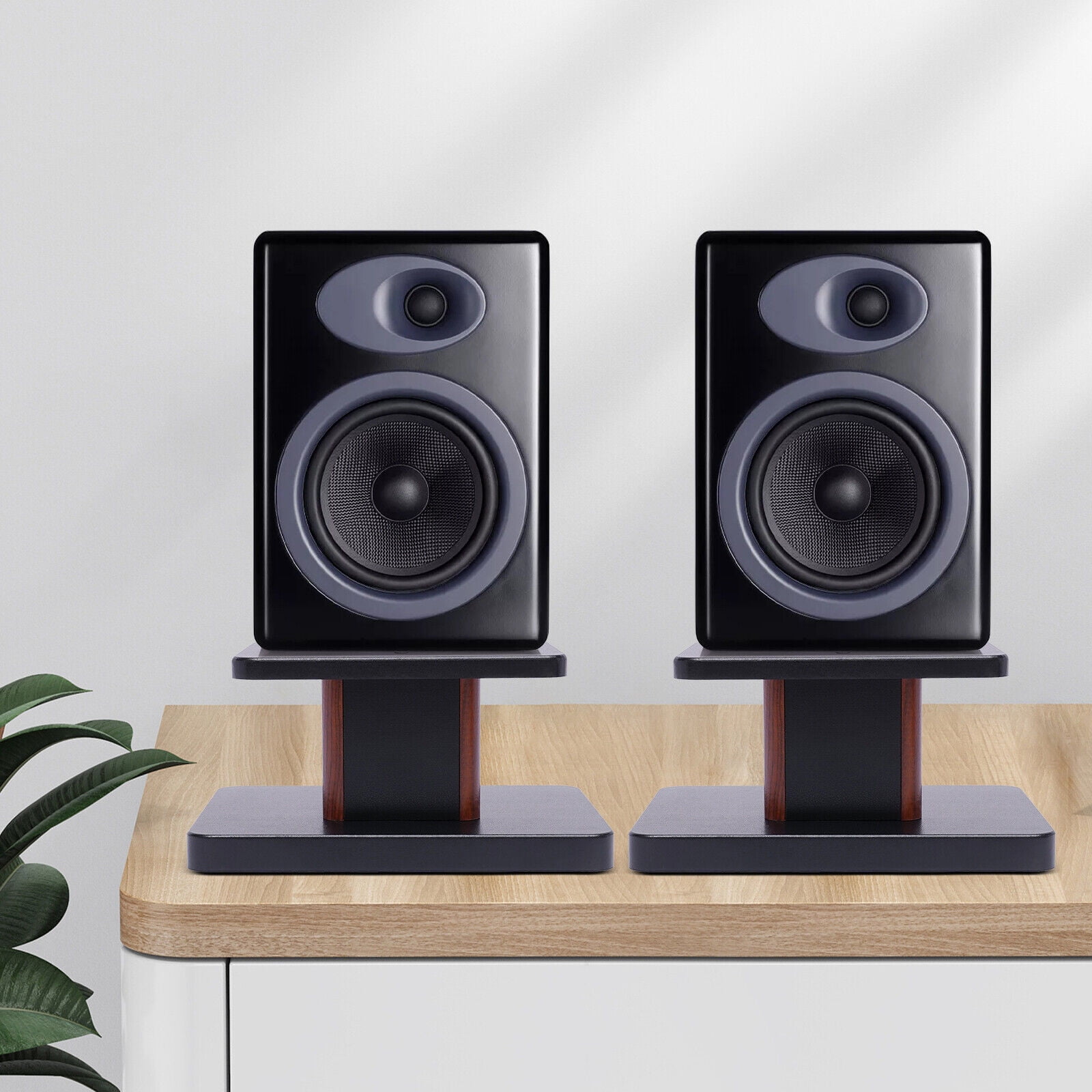 Pair Desktop Speaker Stand Studio Monitor Mount 6in High Tabletop 15kg ...