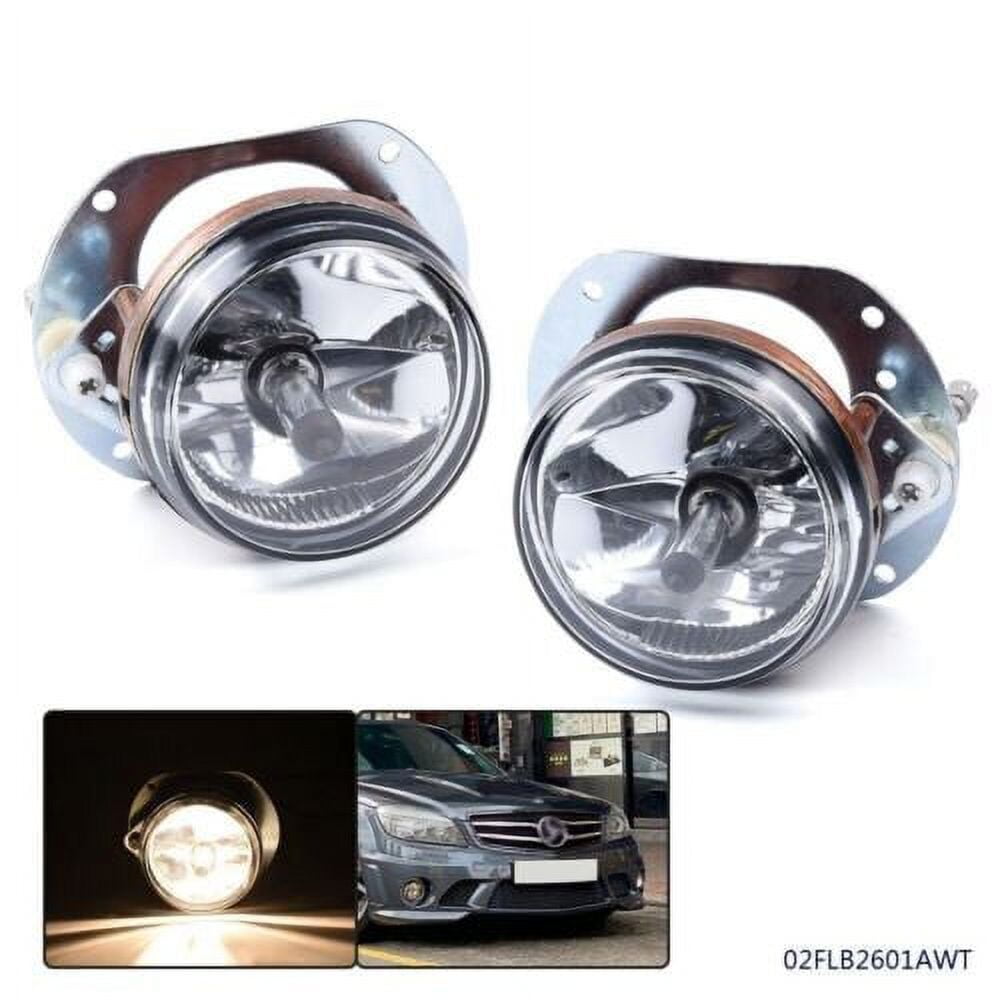 Pair Driving Fog Lights Bumper Lamp FIT FOR 2008-2010 BENZ C300 C63 AMG ...