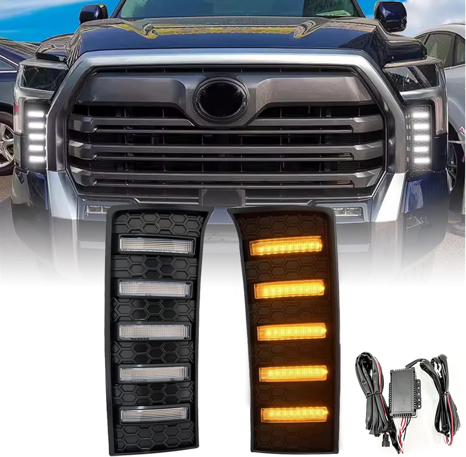 Pair Fog Lights LED For Tundra Compatible With 2022 2023 2024 2025 ...