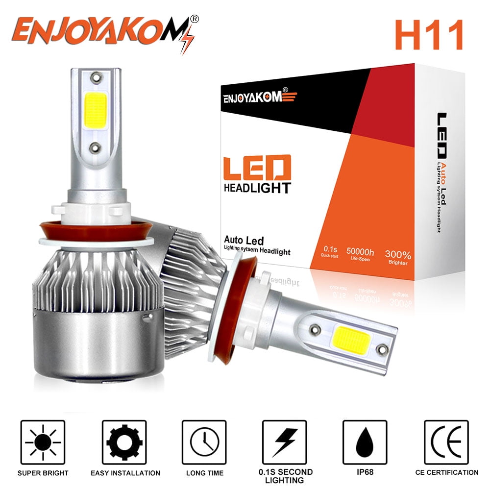 Pair For Honda Element 2007 2008 H8 H9 H11 LED Headlight Bulbs Low Beam ...