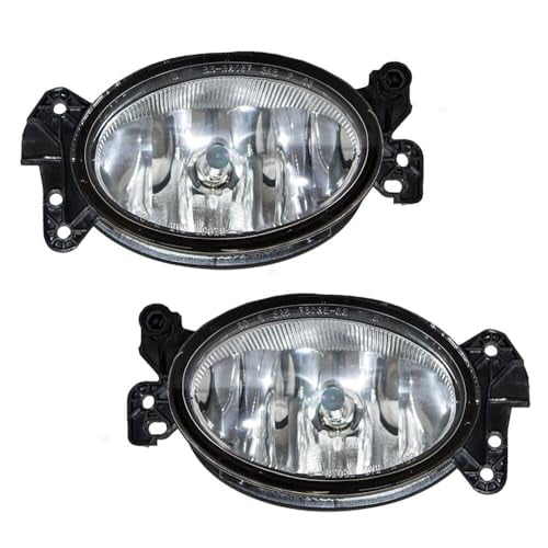 Pair of Front Bumper Fog Light Driving Lamp w/ 9006 Halogen Bulbs Fit ...