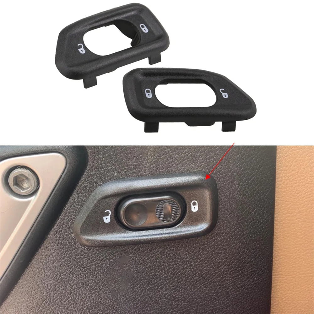 Pair Front Door Lock Switch Bezels Fit For JEEP WRANGLER 2011-2018 ...