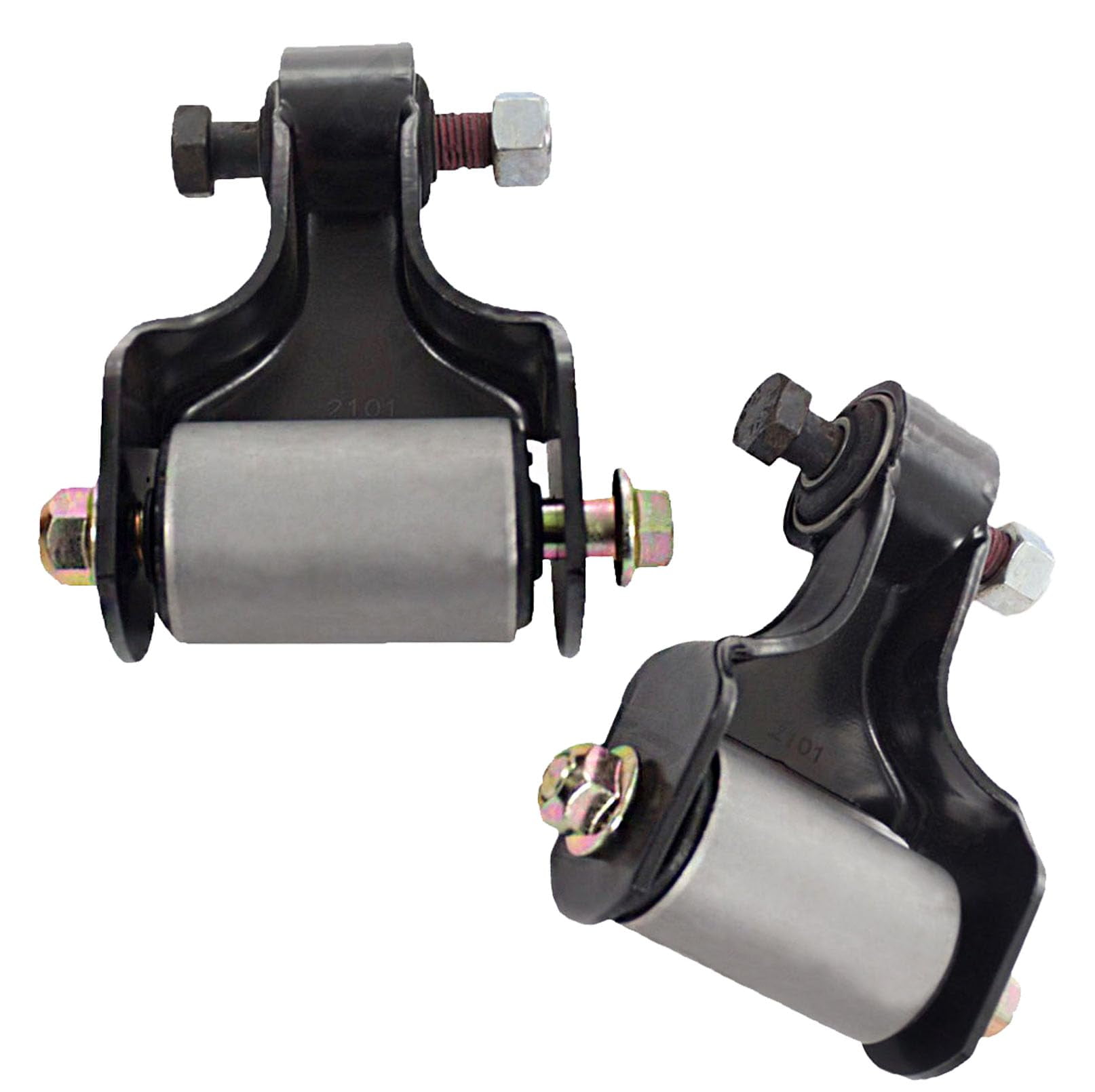 Pair Front Leaf Spring Shackle Bracket Kit Compatible with Ford F-250 F ...