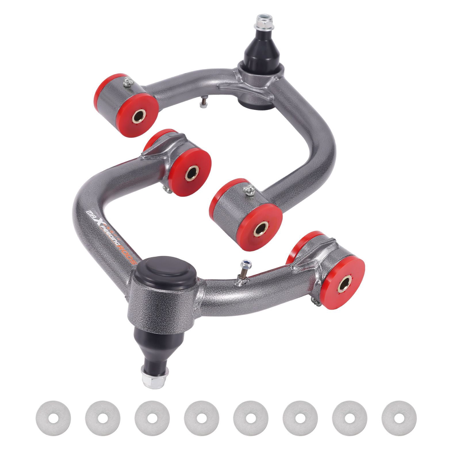 Pair Front Upper Steel Control Arms Kit w/Poly Bushings for 2-4" Lifted ...