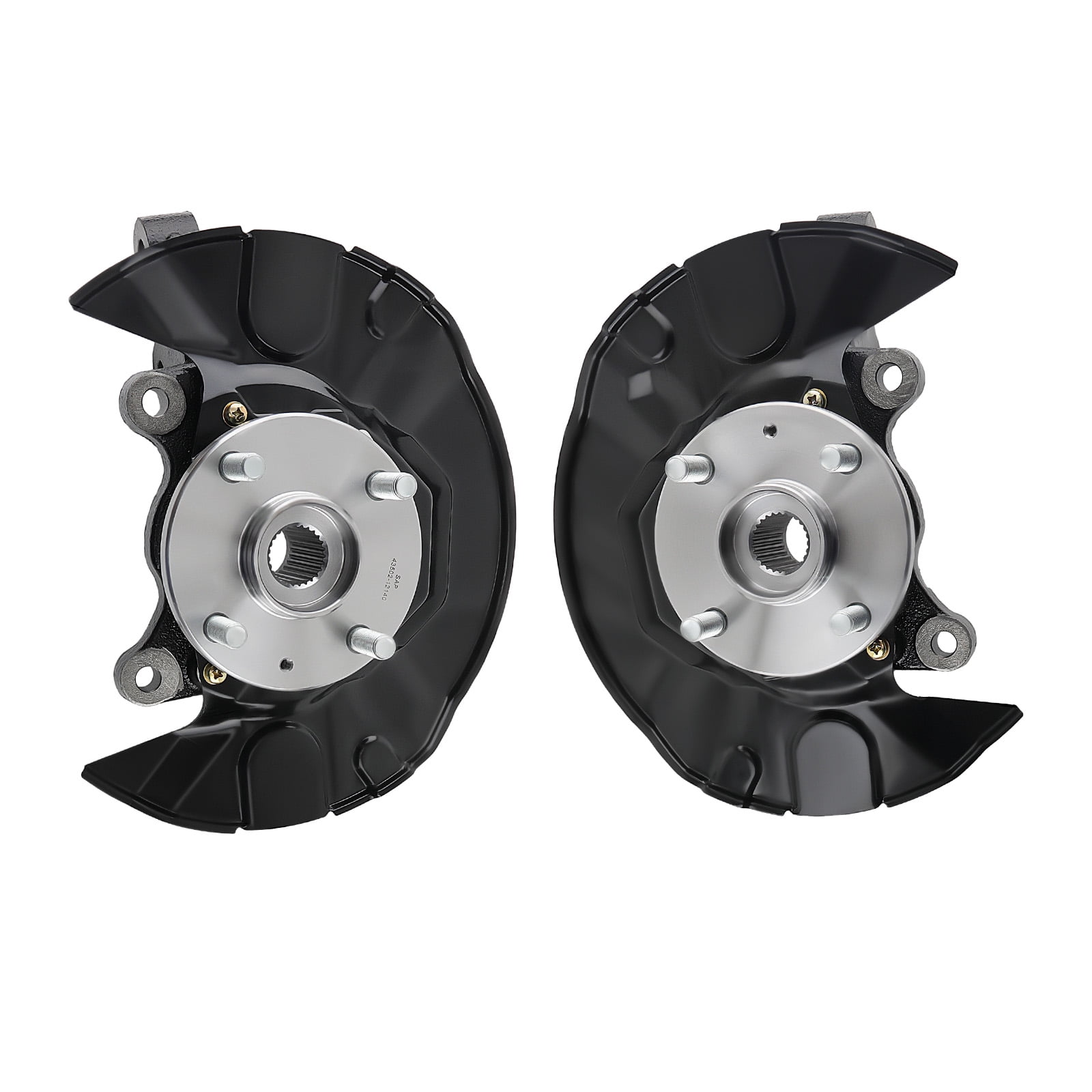Pair Front Wheel Bearing Hub Steering Knuckle Assy For Toyota Prius ...