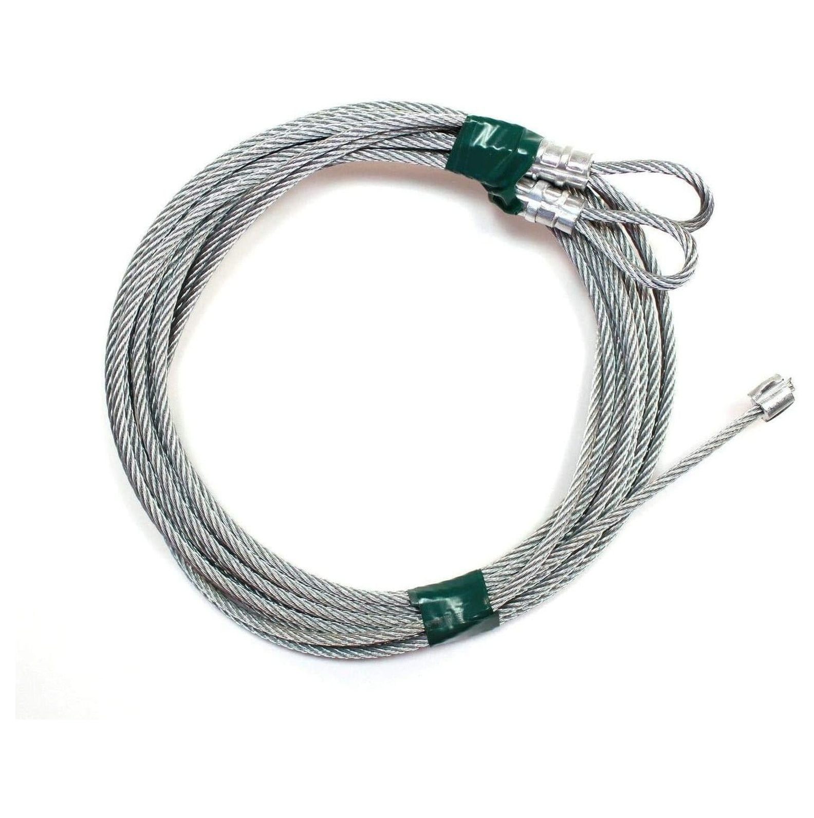 Pair Garage Door Cables for 8' high Doors are 9'6" in Length Torsion ...