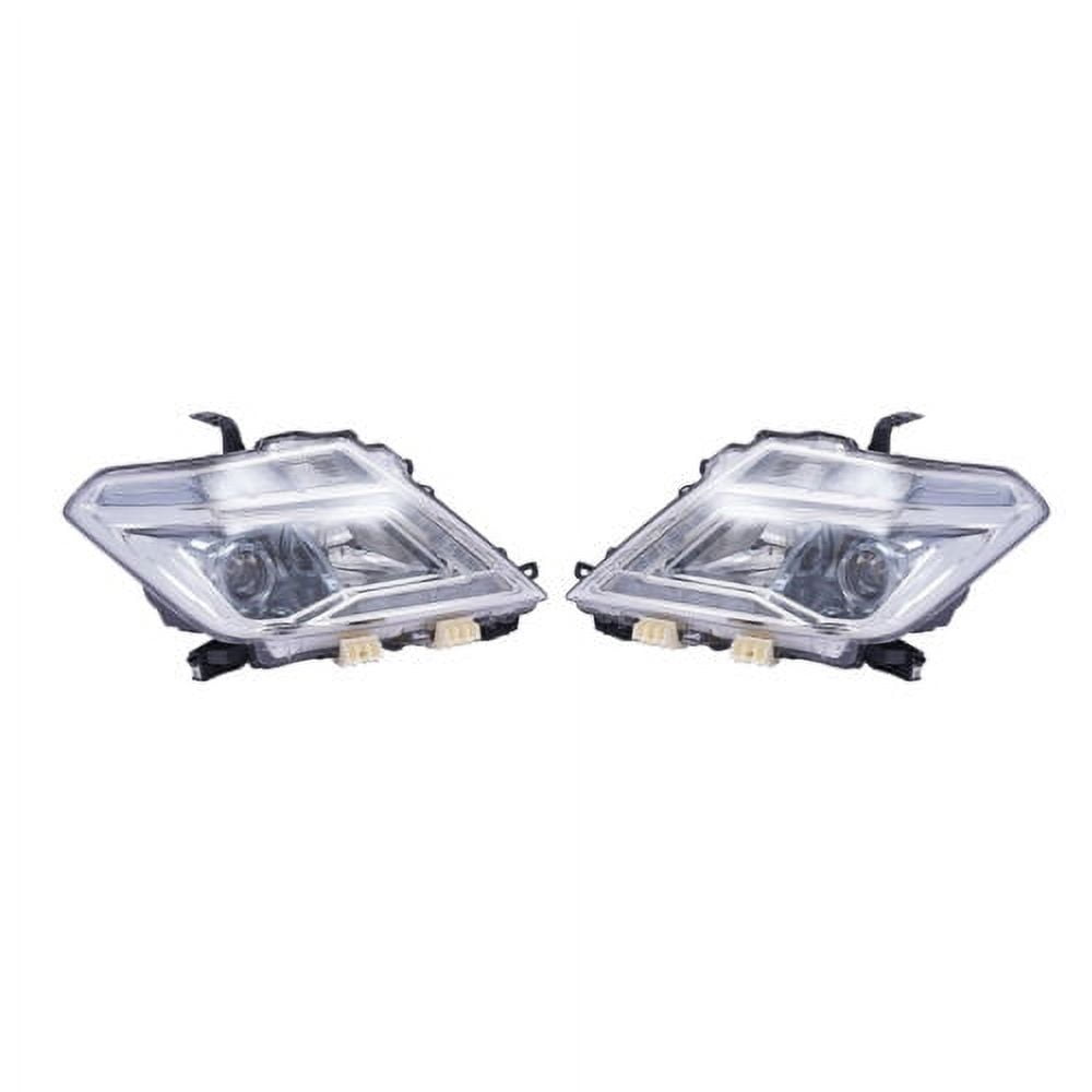 Pair Halogen Headlights LED DRL Headlight Assembly For 2017 2018 2019 ...