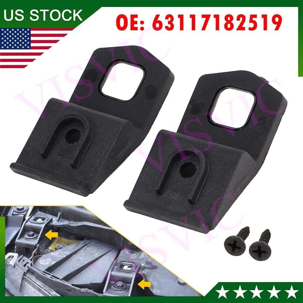 Pair Headlight Bracket Tab Mounting Repair Kit For BMW 3 Series E92 E93 ...