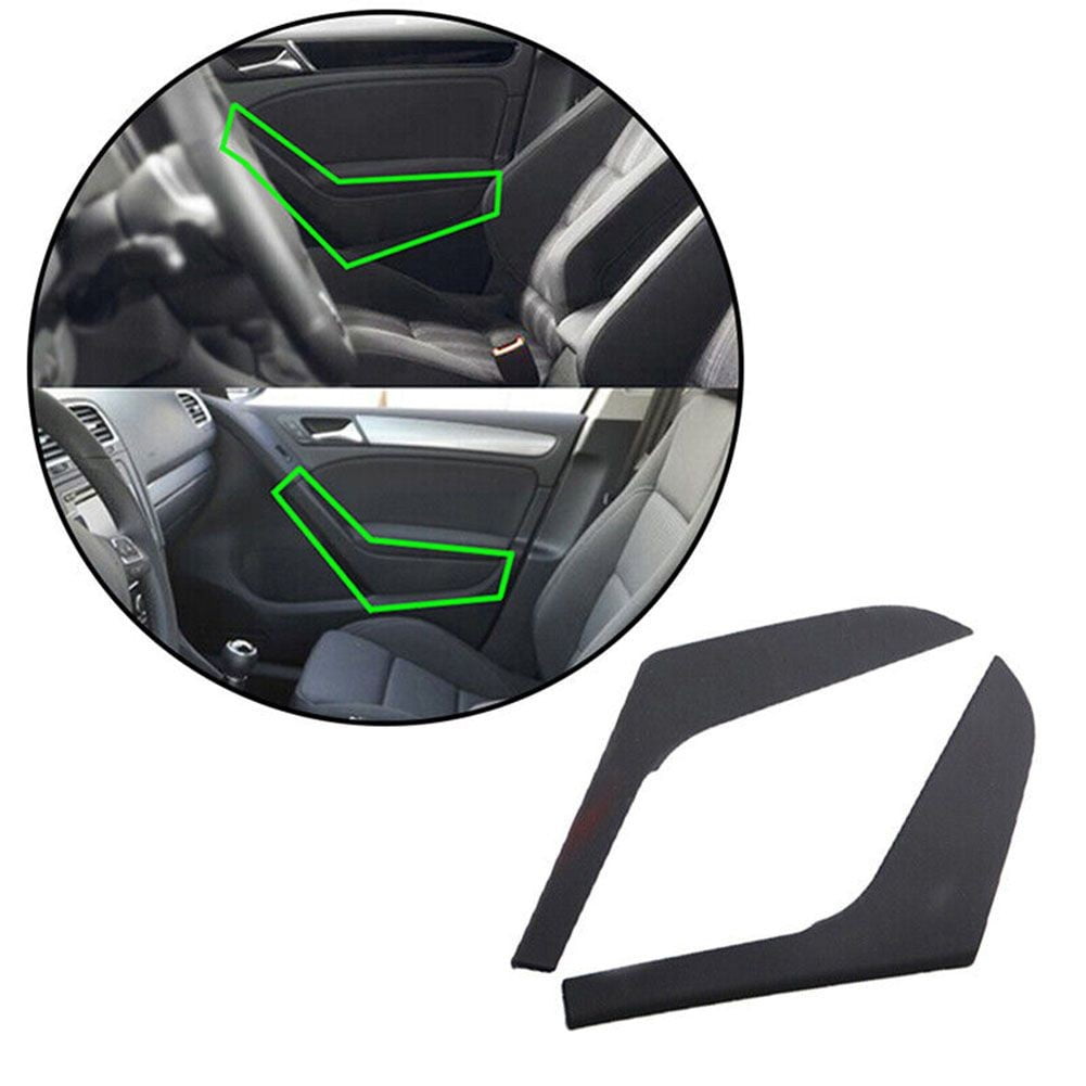 Pair Inner Door Handle Cover For MK6 2009-2013 Left+Right Black ...