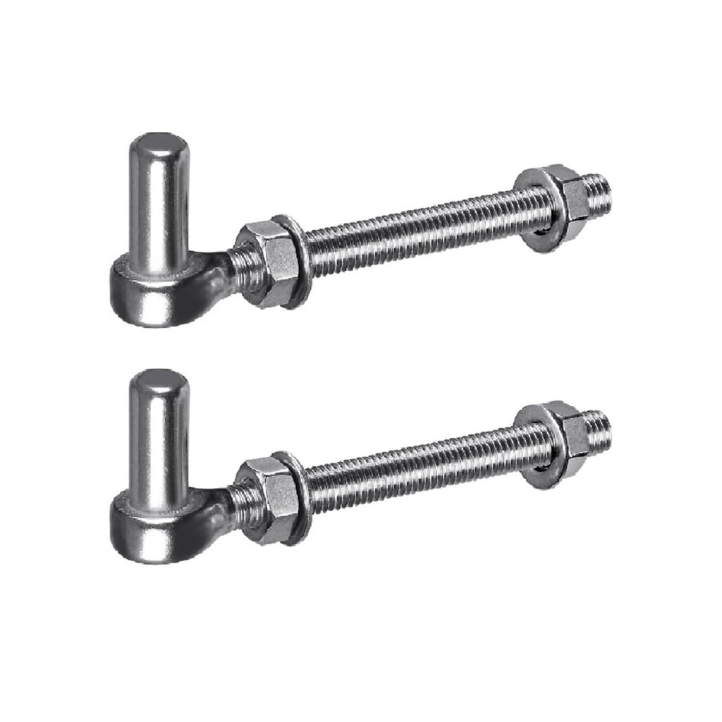 Pair J Bolt Gate Hinges Steel J Bolt Post Hinges Corrosion Resistant ...