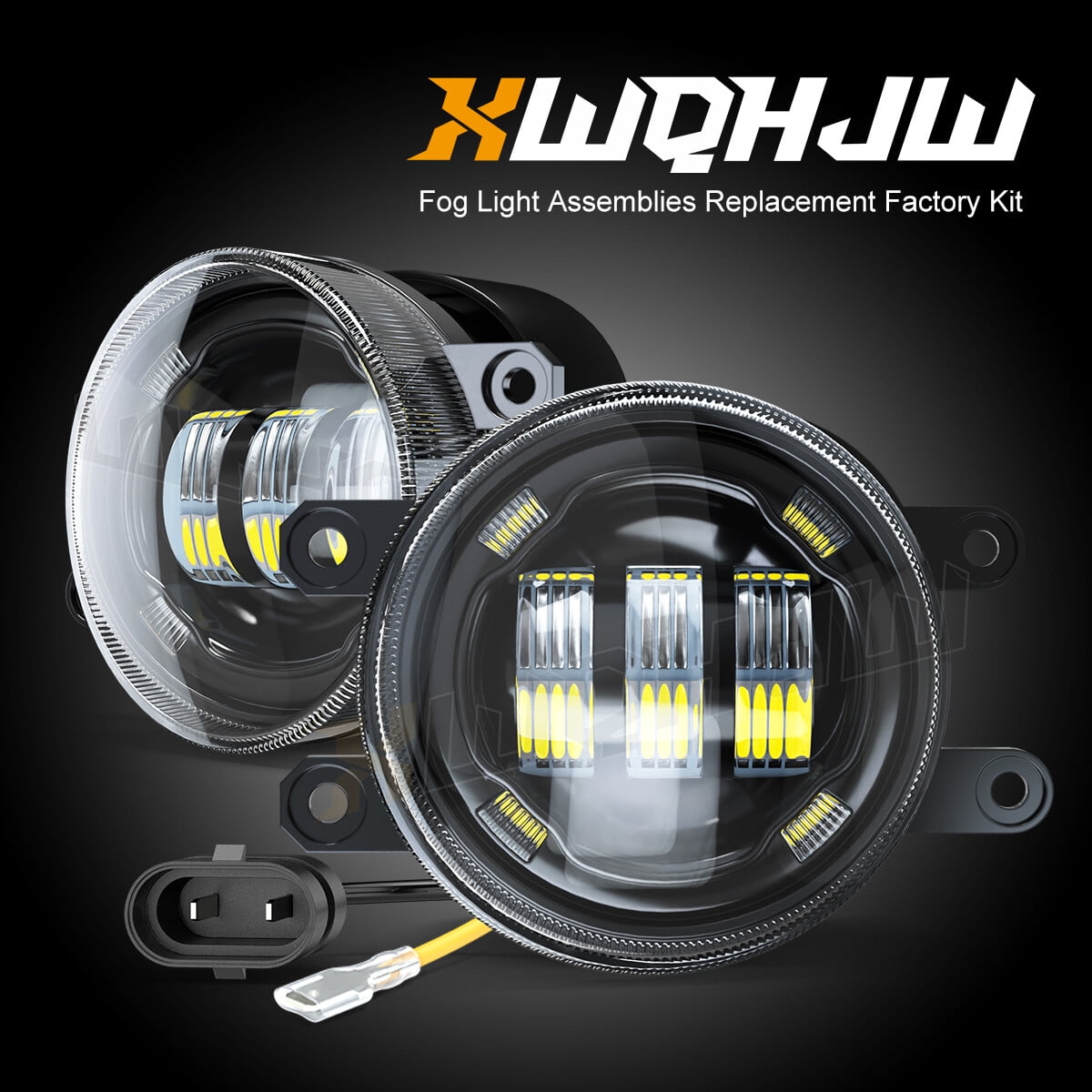 Pair LED Fog Lights Driving Lamps For Toyota Corolla Camry Tacoma ...