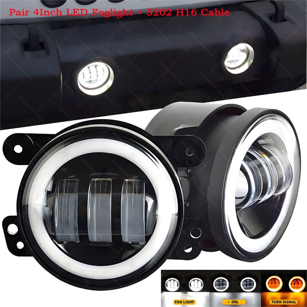 Pair LED Front Bumper Fog Lights Lamp w/ Clear Lens For Nissan Frontier ...