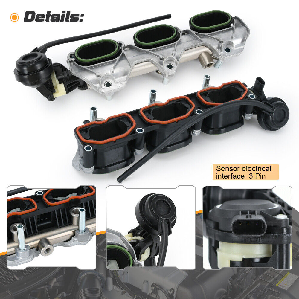 Pair LH+RH Engine Intake Manifolds For Audi S4 S5 SQ5 A6 A7 Quattro Q5 ...
