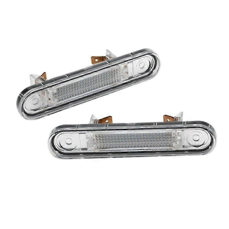Pair Led License Plate Light For Mercedes-benz W124 W201 W202 Car ...