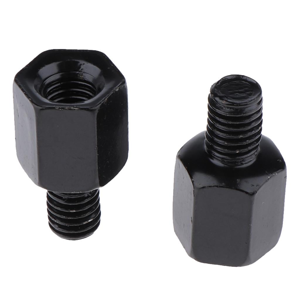 Pair Motorcycle Mirror Adapters LH 8mm Mount To RH 8mm Mirror Scooter ...