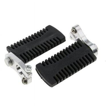 2X Black Motorcycle Foot Pegs Pedal Pad Footrest Left + Right Bolt ...