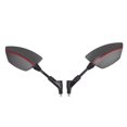 Pair Motorcycle Rear View Mirror 360 Degree Rotation Convex Glass