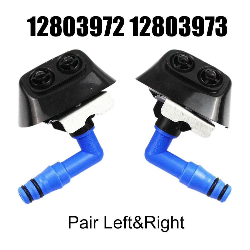 Pair Of Car Front Bumper Headlight Cleaning Nozzle Washer Left And ...