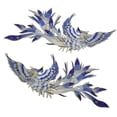Pair Of Gold Trim Embroidery Patches For Clothing And Handicrafts ...