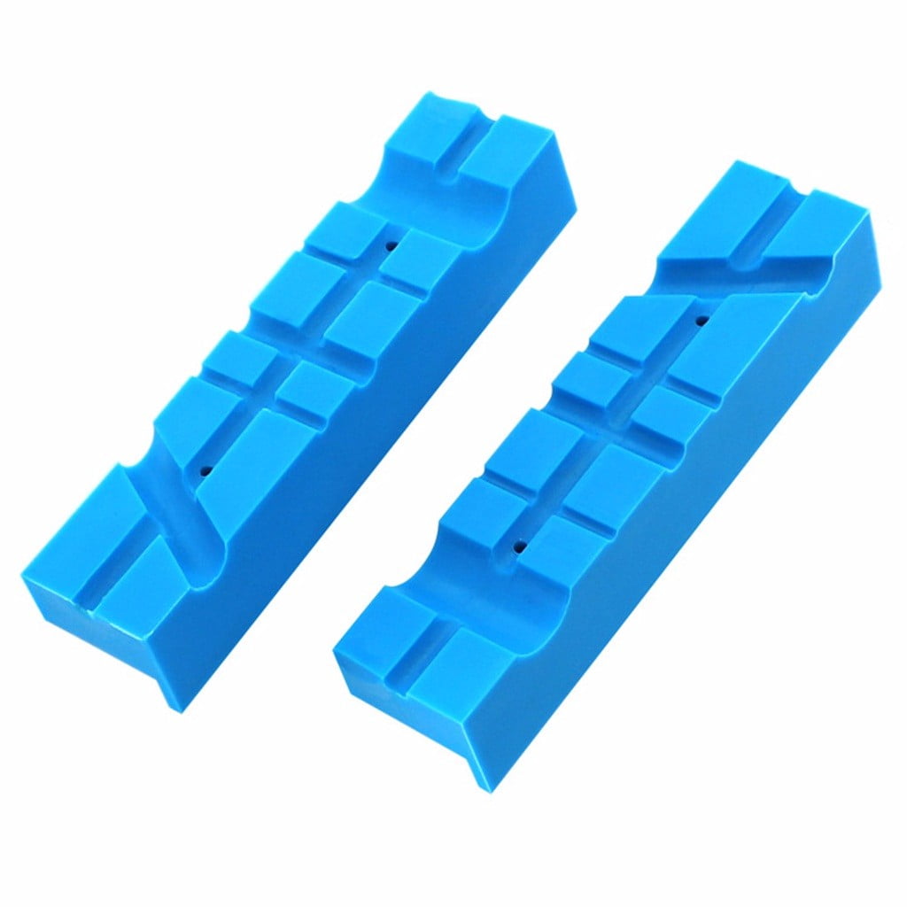 Pair Of Soft Pad Rubber For Metal Vise - 5.5Inch Long, Multi - Grooved ...