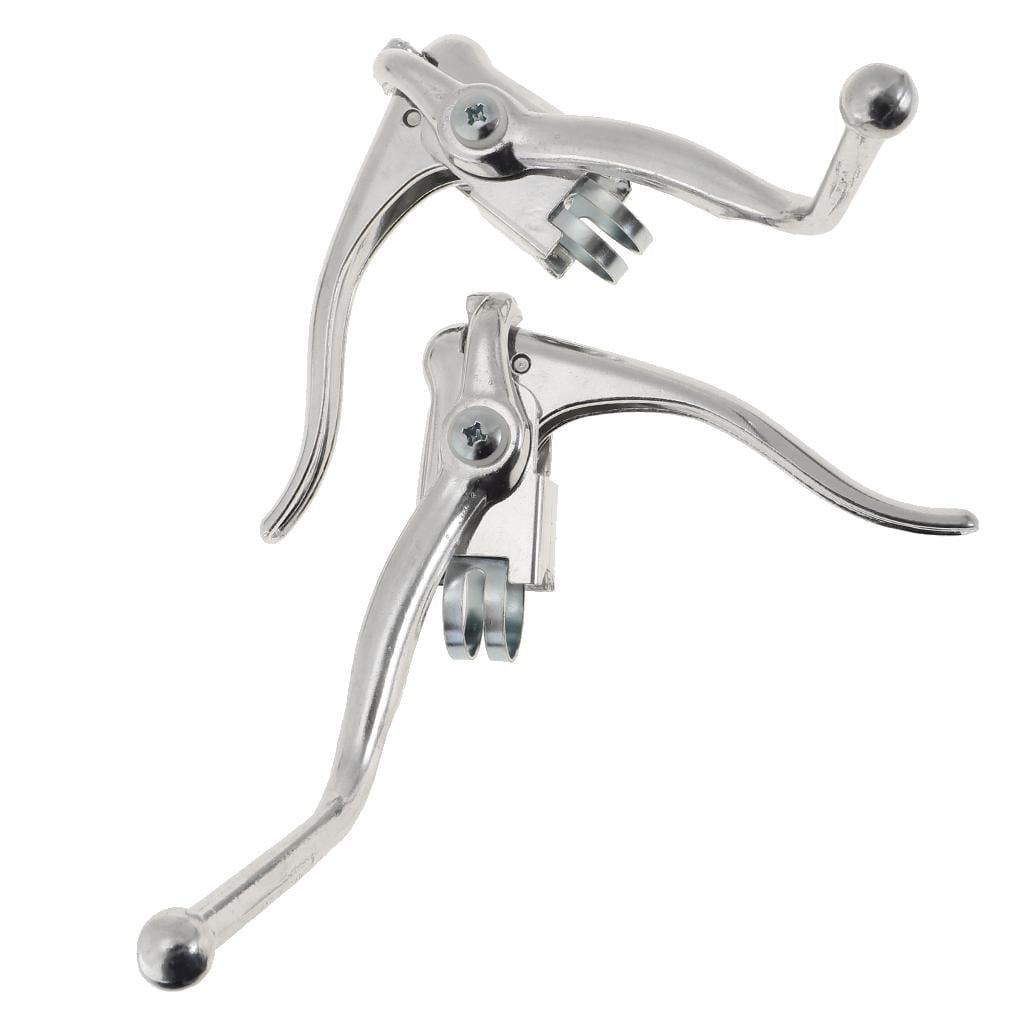 Pair Of Road Racing Bike Dual-control Brake Levers Aluminum Alloy Fixed ...