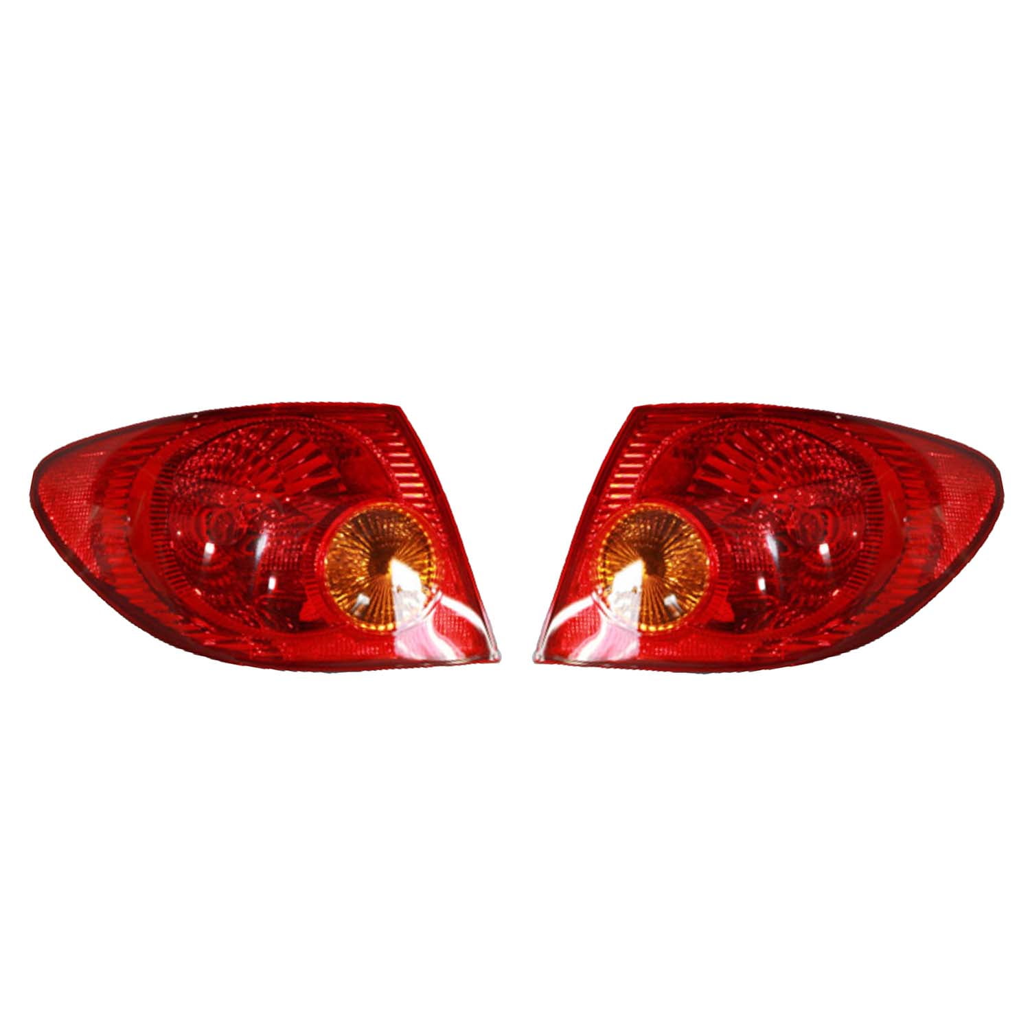 Pair Of Tail Lights Fits Toyota Corolla 03-04 To2801144 To2800144 81560 ...