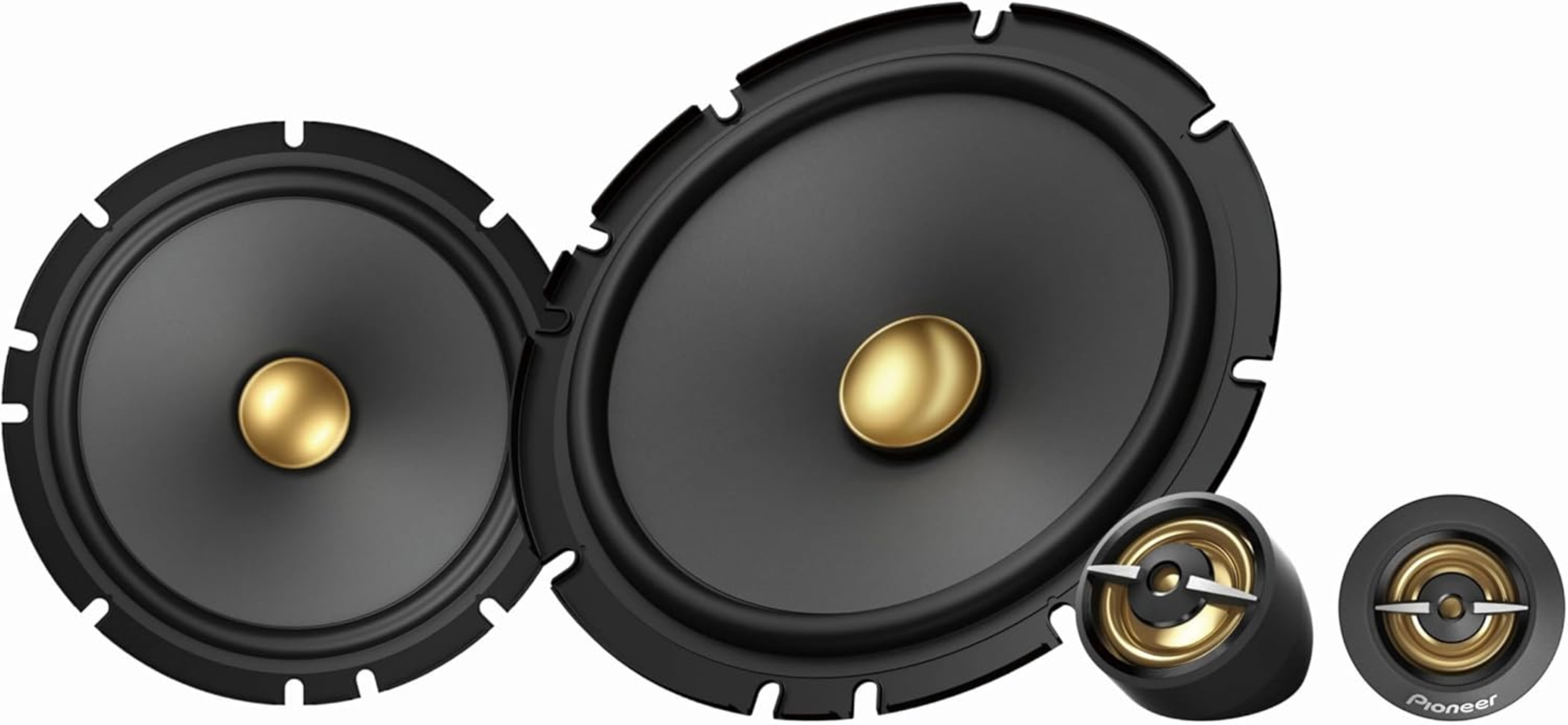 Pair of PIONEER TS-A1601C, 2-Way Component Car Audio Speakers, Full ...